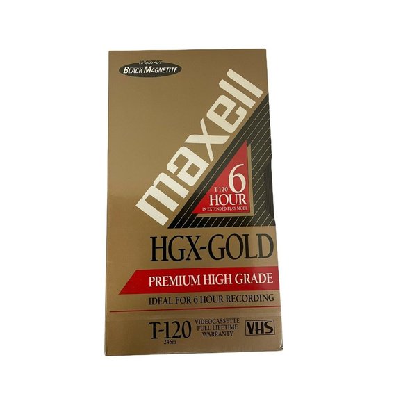 Maxell | Media | Maxell Video Cassette Hgxgold Premium High Grade 6 Hr ...